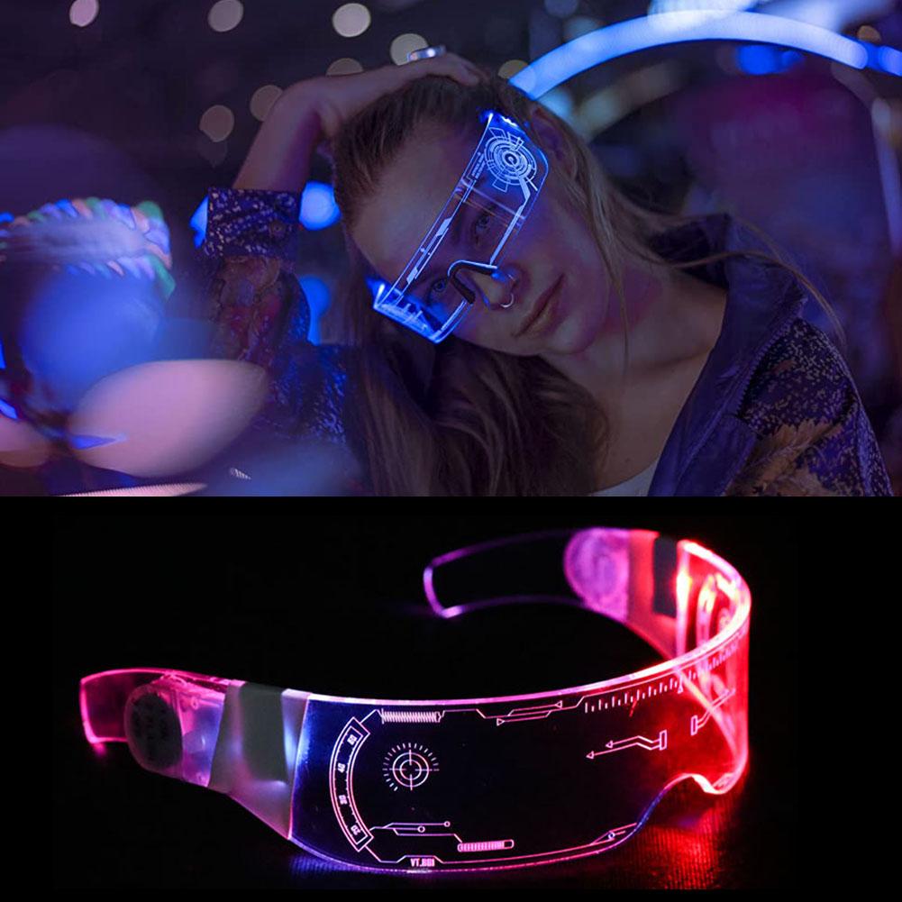 Seven Colors LED Luminous Glasses Futuristic Elect... – Vicedeal