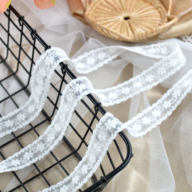 5meter/lot 2cm Narrow Lace Trim Cotton Embroidered... – Vicedeal