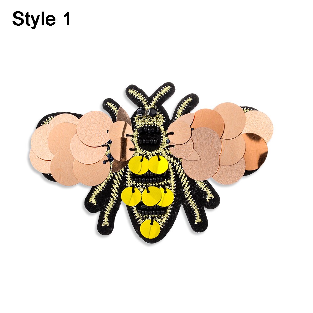 1PC 3D Handmade Rhinestone Bee Beaded Patches Sew ... – Grandado