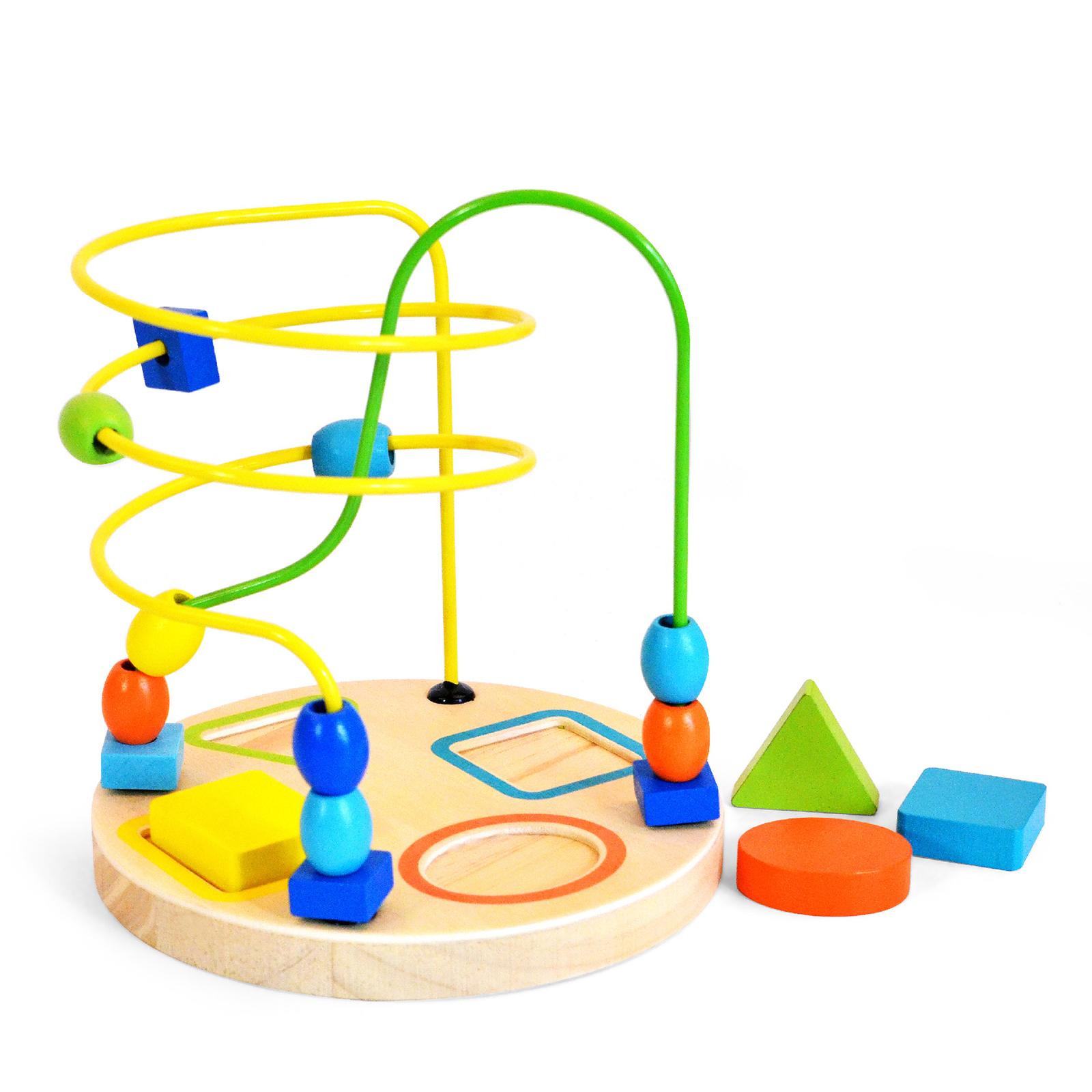 Bead Maze Toy for Toddlers Beads Circle Toys Woode... – Grandado