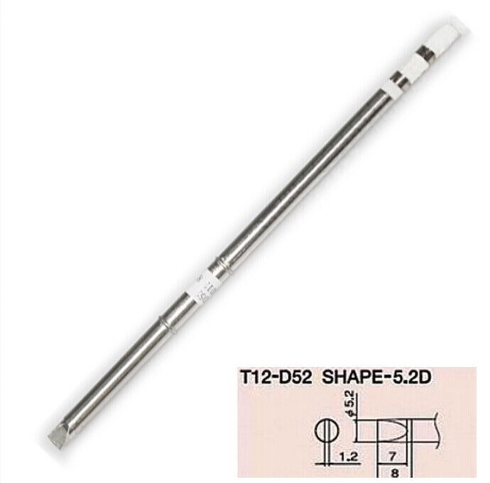 2pcs T12-D52 Solder Iron Tips T12-D52 Lead-Free So... – Grandado