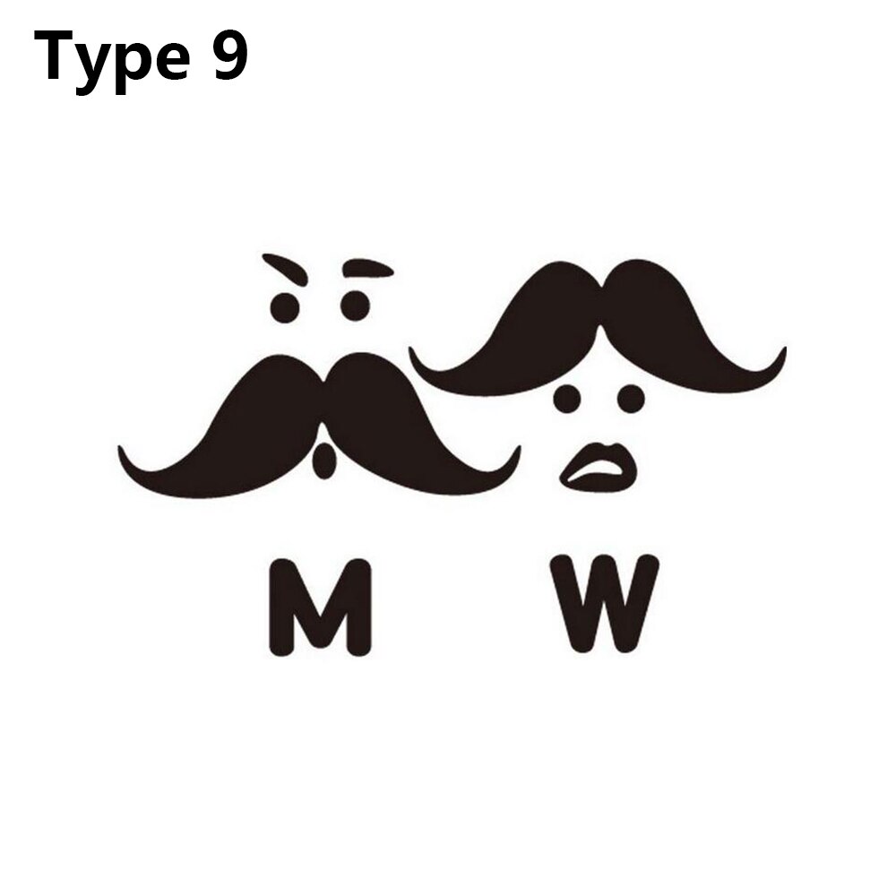 Pattern Bathroom Door Ornament Wall Art Mr. & Mrs.... – Grandado