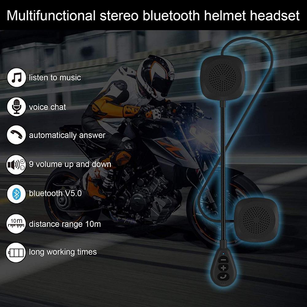 MH05 Motorcycle Helmet Headset Microphone Bluetoot... – Grandado