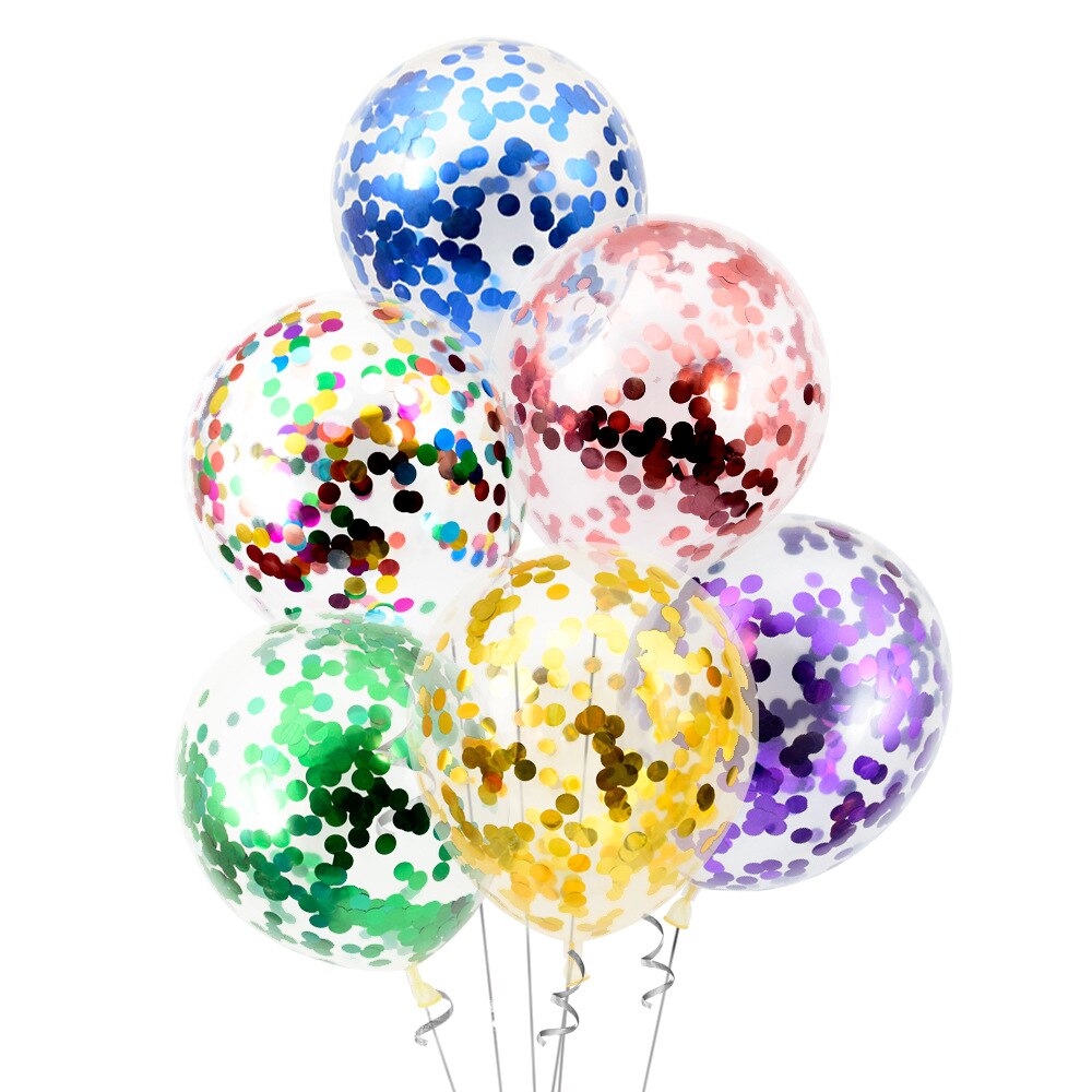 12 inch confetti balloon round sequin transparent ... – Grandado