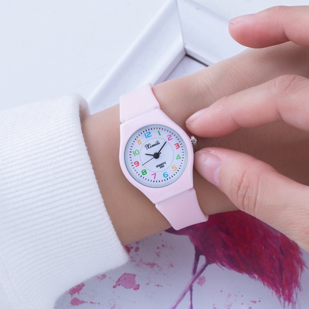 Watch Silicone Pinkycolor Children Quartz Wristwat... – Vicedeal
