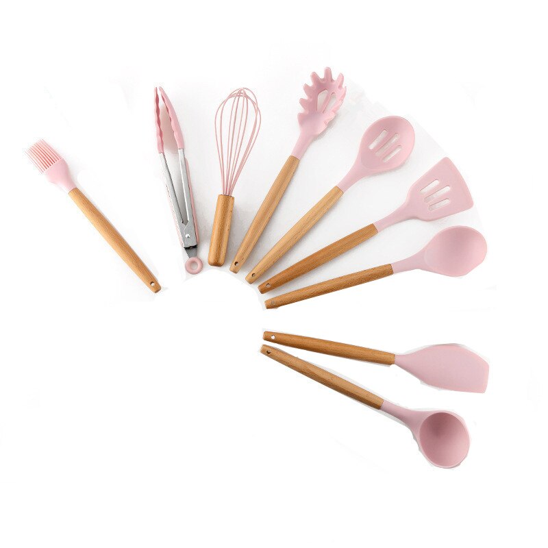 Silicone Pink Kitchenware Kitchen Cooking Utensils... – Grandado