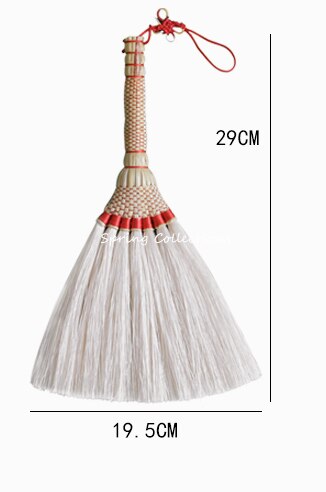 handmade natural flax brush small broom tea sets c... – Grandado