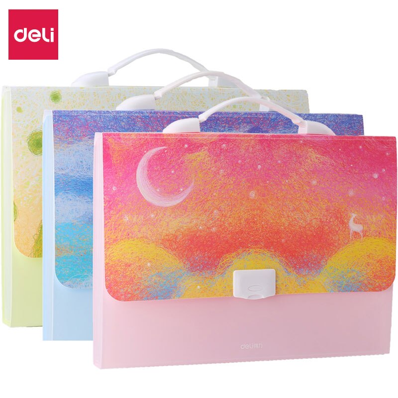 Carpeta de archivos Deli A4, organizador multicapa... – Grandado