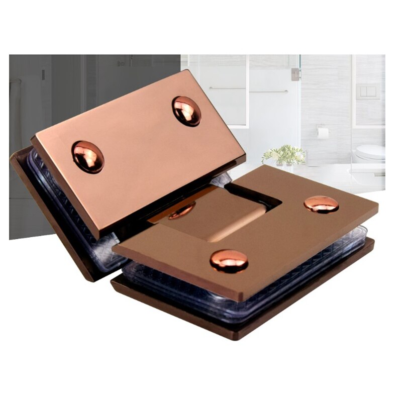 Rose Gold Glass Door Hinge 304 Stainless Steel Sho... – Grandado