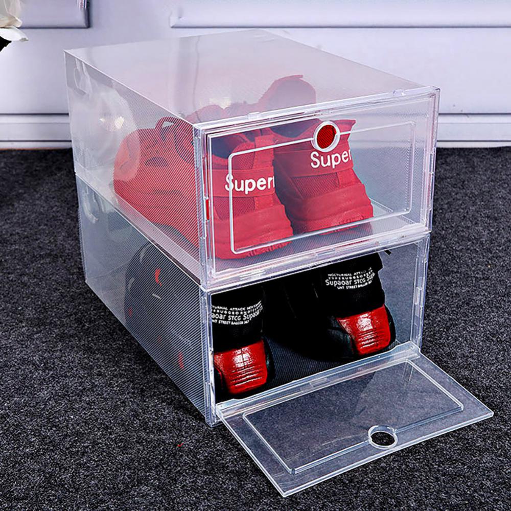Acrylic Transparent Shoes Box Organizers Plastic C... – Grandado