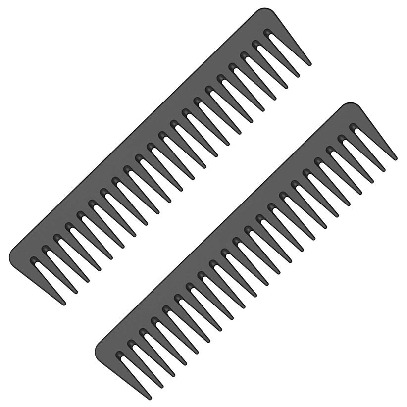 Multifunctional Styling Comb Wide Tooth Comb Plast... – Grandado