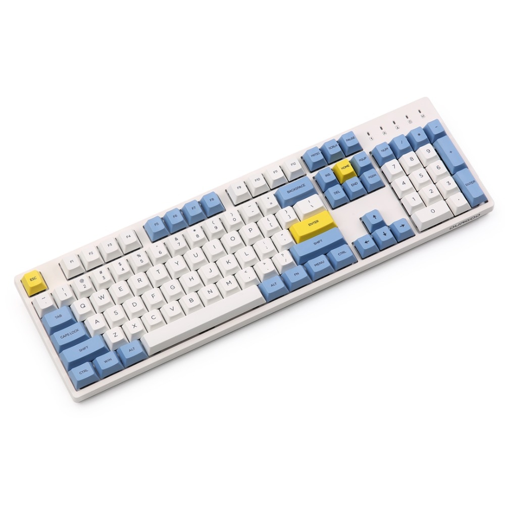 Blue sky and white cloud keycap 112/157 keys PBT C... – Grandado