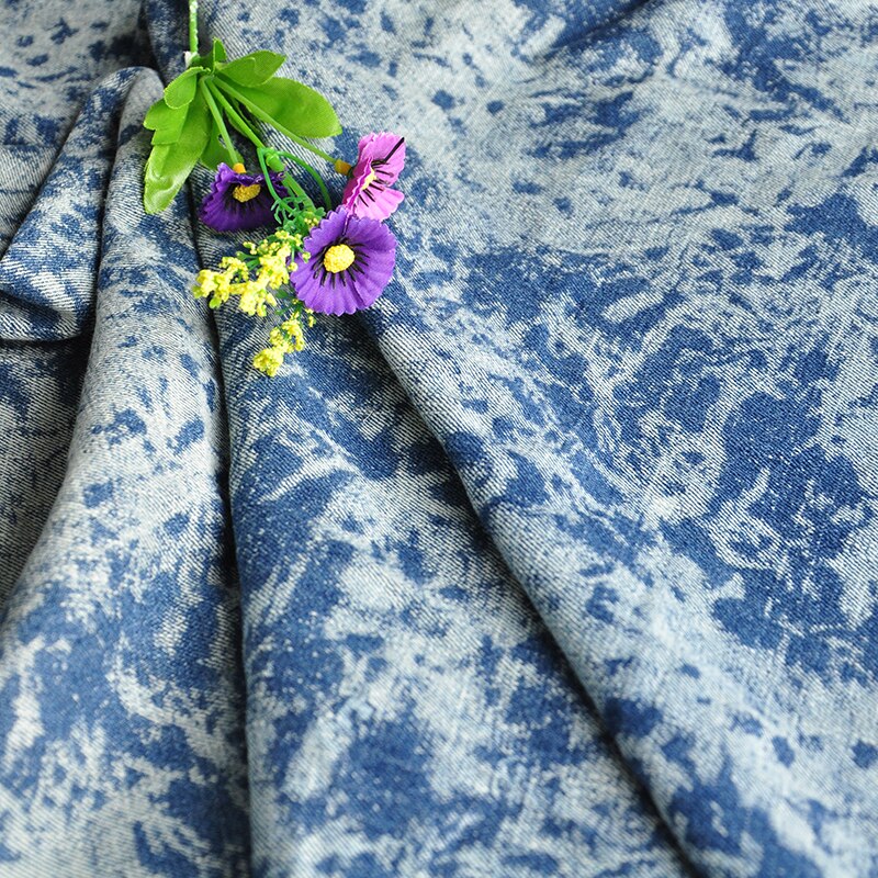 Katoen Gedrukt Denim Stof Broek Rok Jas Stof Diy H... – Vicedeal