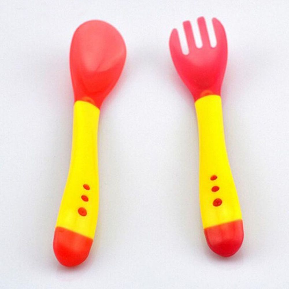 1/set Baby Temperature Sensing Spoon and Fork Safe... – Grandado