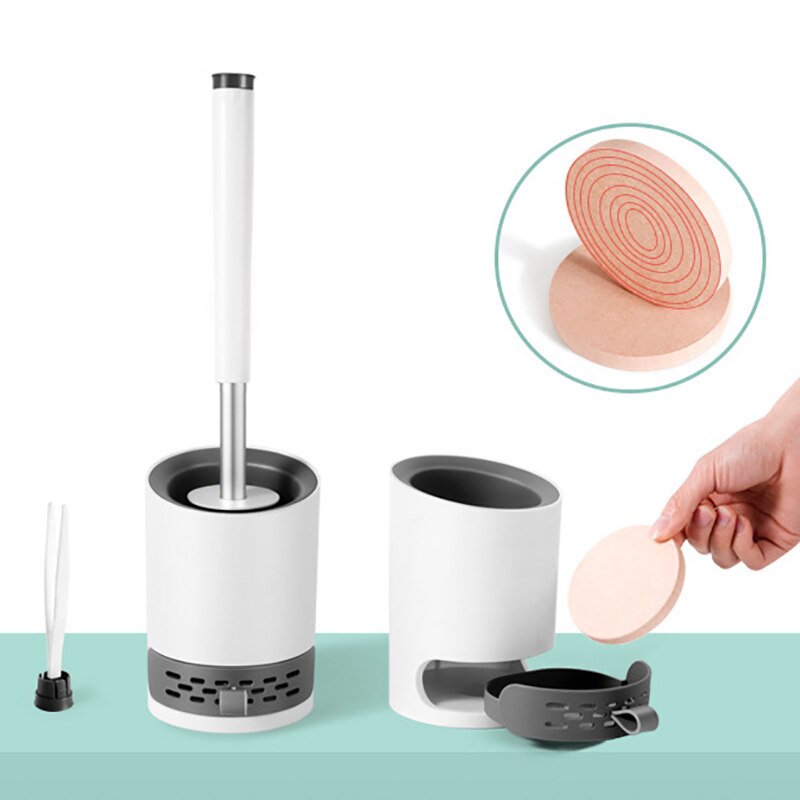 GESEW Diatom Mud Absorbs Water Silicone Toilet Bru... – Grandado