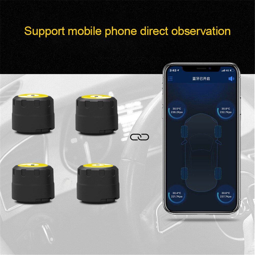 Universele Auto Bandenspanning Sensor Waterdichte ... – Grandado