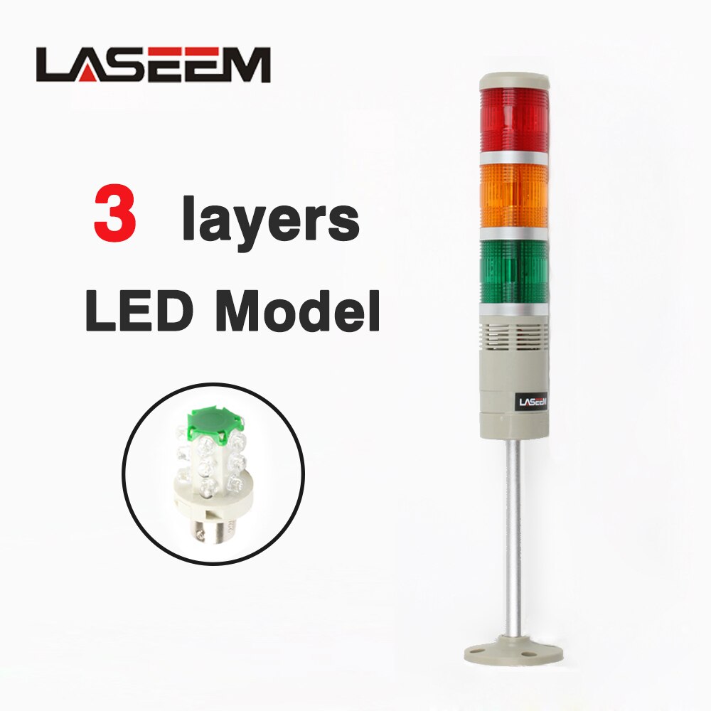 12V 24V 220V 110V Red Green Yellow Industrial Towe... – Grandado