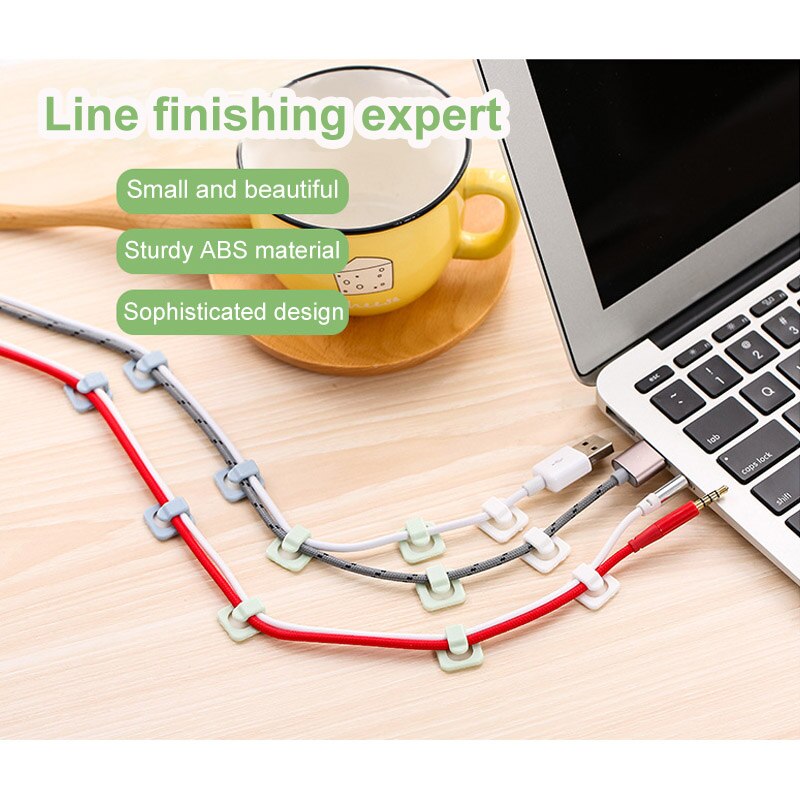 Cable Cord 18 Pcs Desk Wall Organisers Wire Line O... – Grandado