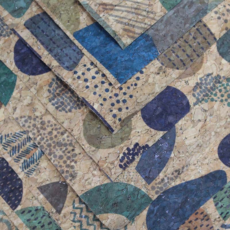 Geometrische Patroon Vintage A4 Kurk Stof Voor Diy... – Vicedeal