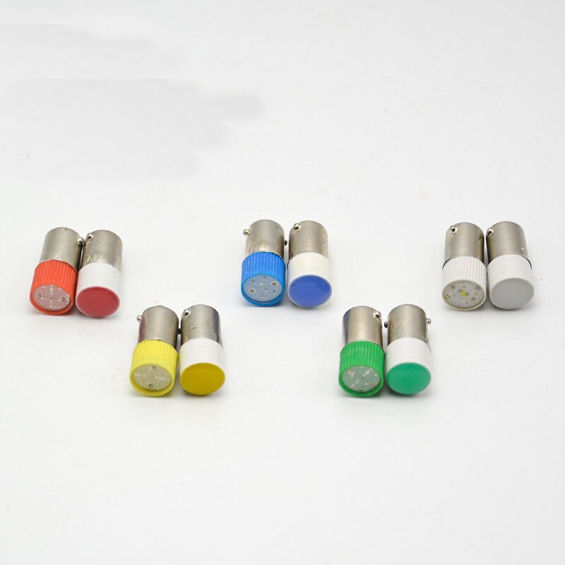 B9 24V 6.3VZ 220V LED Indicator Light Bulb Red Whi... – Grandado