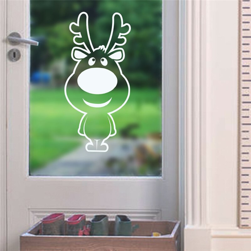 cartoon year big nose reindeer wall stickers for k... – Vicedeal