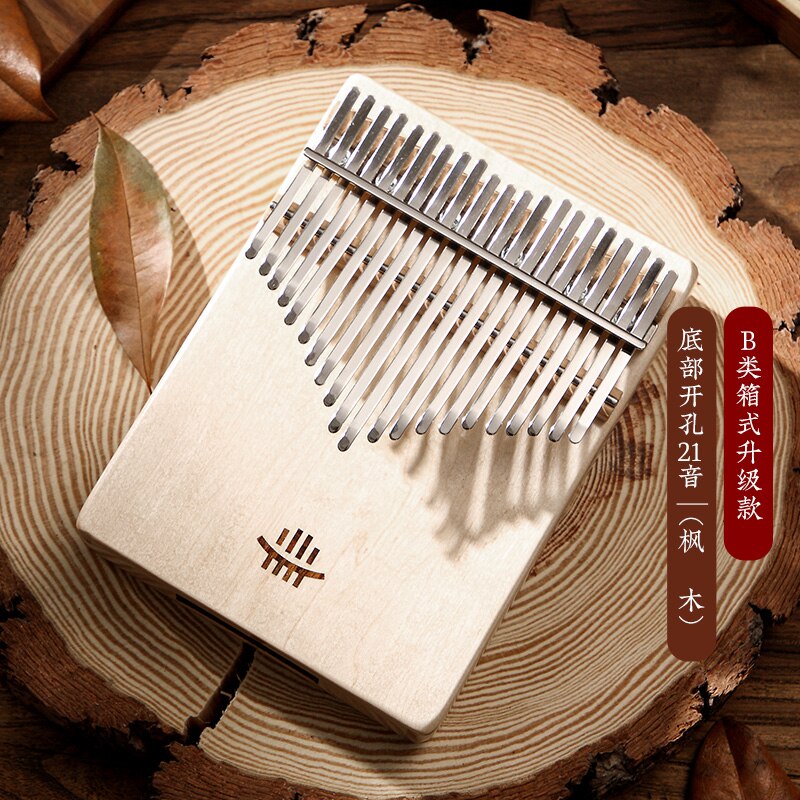 Hluru Kalimba 21 Keys Thumb Piano wooden Gecko Kal... – Grandado