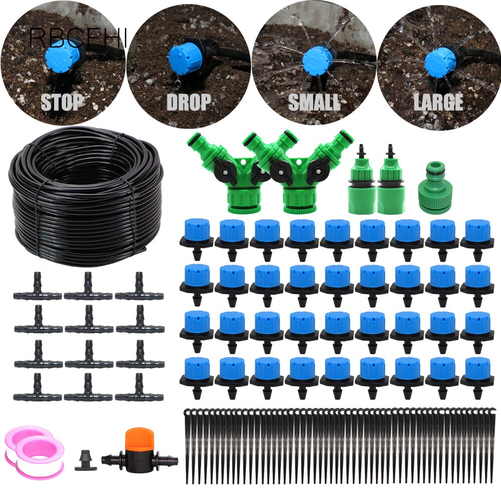 RBCFHl 1/4'' Blue Adjustable Drip Irrigati... – Grandado