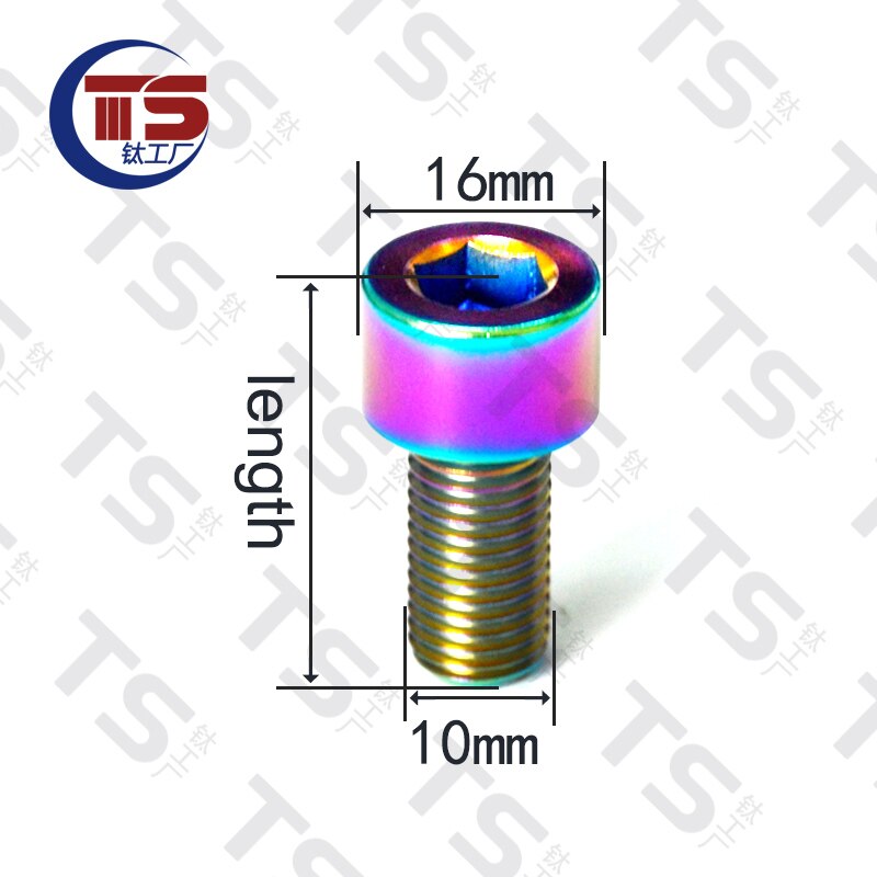 TS Titanium Bolt M10X20/25/70mm Motorcycle Square ... – Grandado