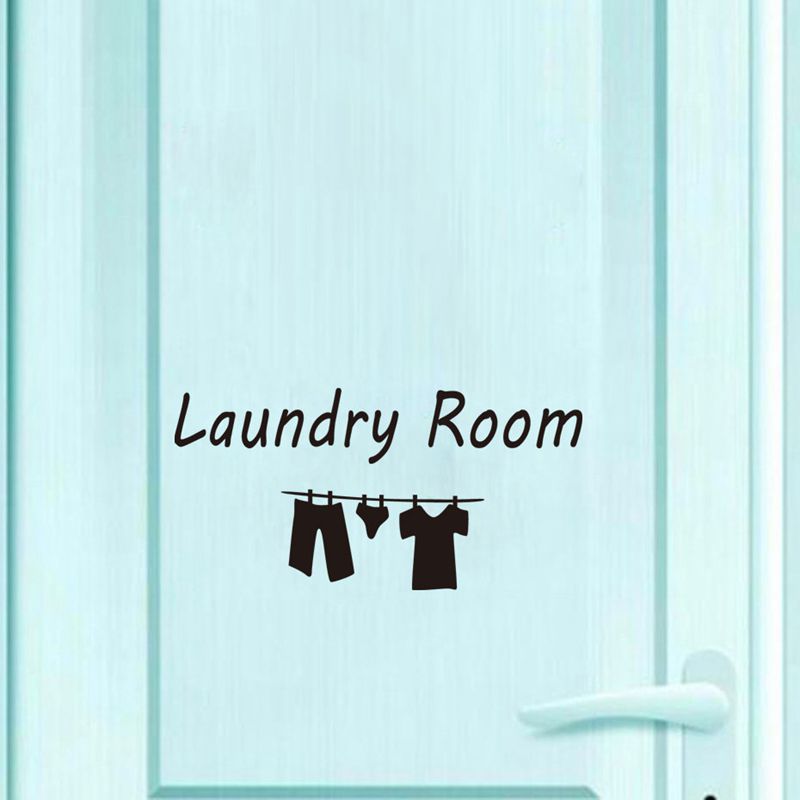 Laundry Room Sign Wall Stickers Room Decoration Re... – Grandado