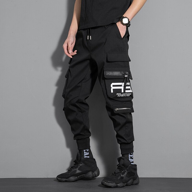 Streetwear – pantalon Cargo pour homme, poches lat... – Grandado