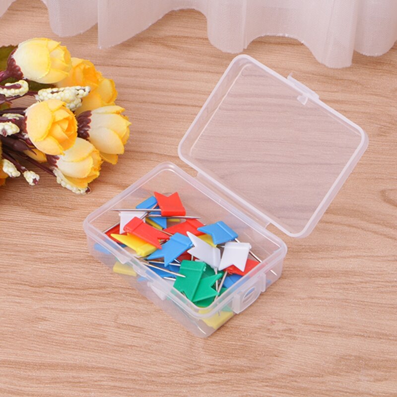 30PCS Flag Marker Shape Map Pins Cork Notice Board... – Grandado