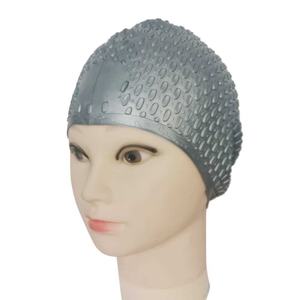 1 Pcs Men Women Silicone Rubber Swimming Cap 3D Er... – Grandado