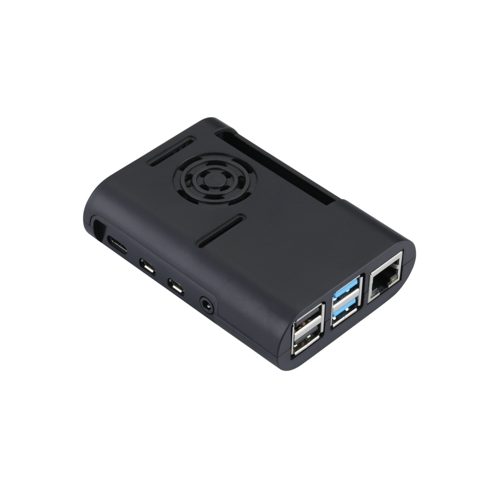 Raspberry Pi 4 ABS Fall mit lüfter Schwarz Transpa... – Vicedeal