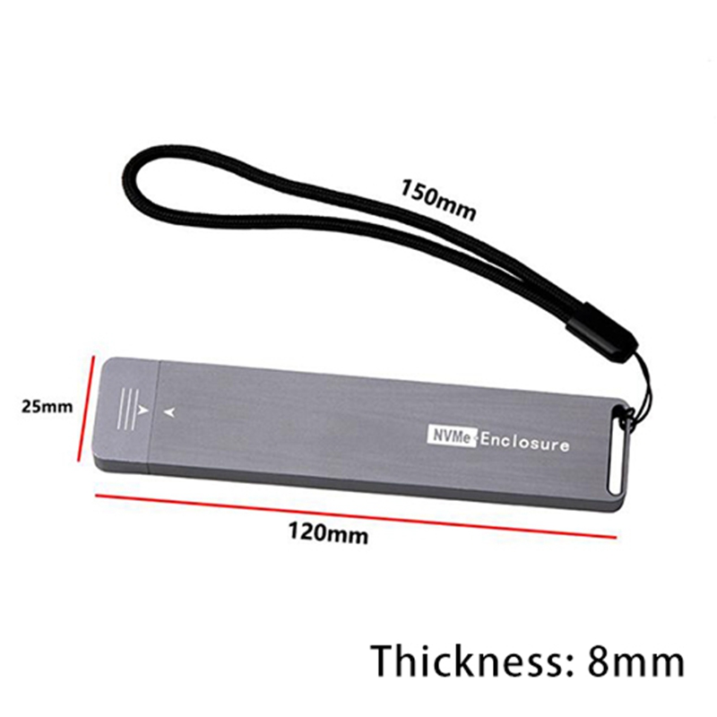 USB 3.0 M.2 NVME External Hard Enclosure PCI-E X4 ... – Vicedeal