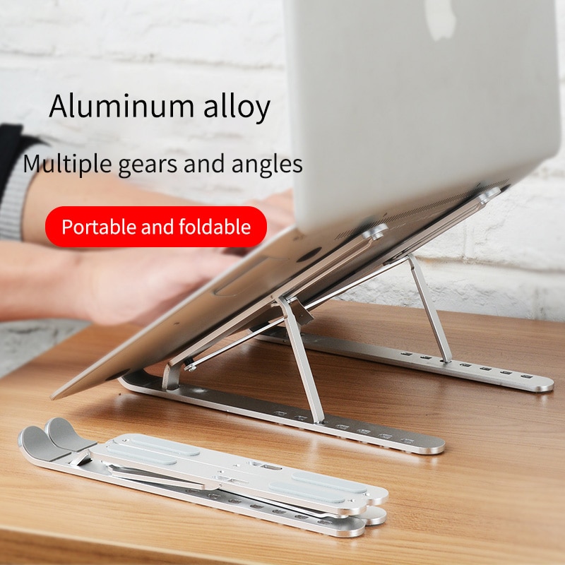 Portable Laptop Stand Aluminium Foldable Macbook P... – Vicedeal