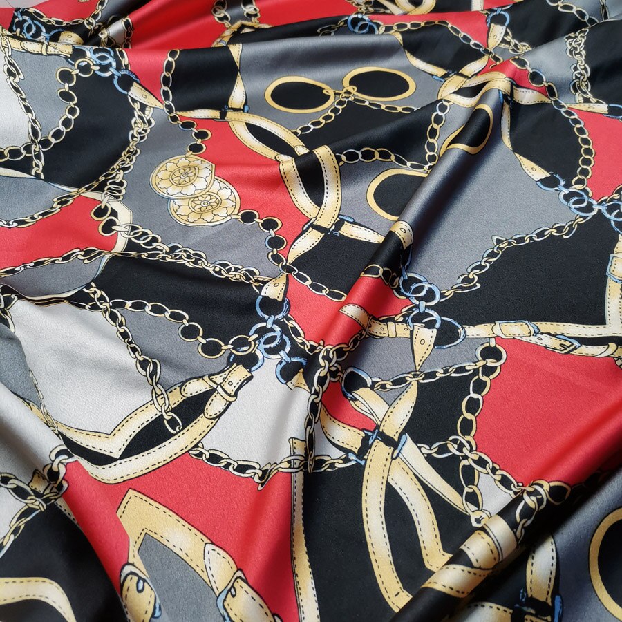Vestido de noite cetim retro corrente estilo palác... – Grandado
