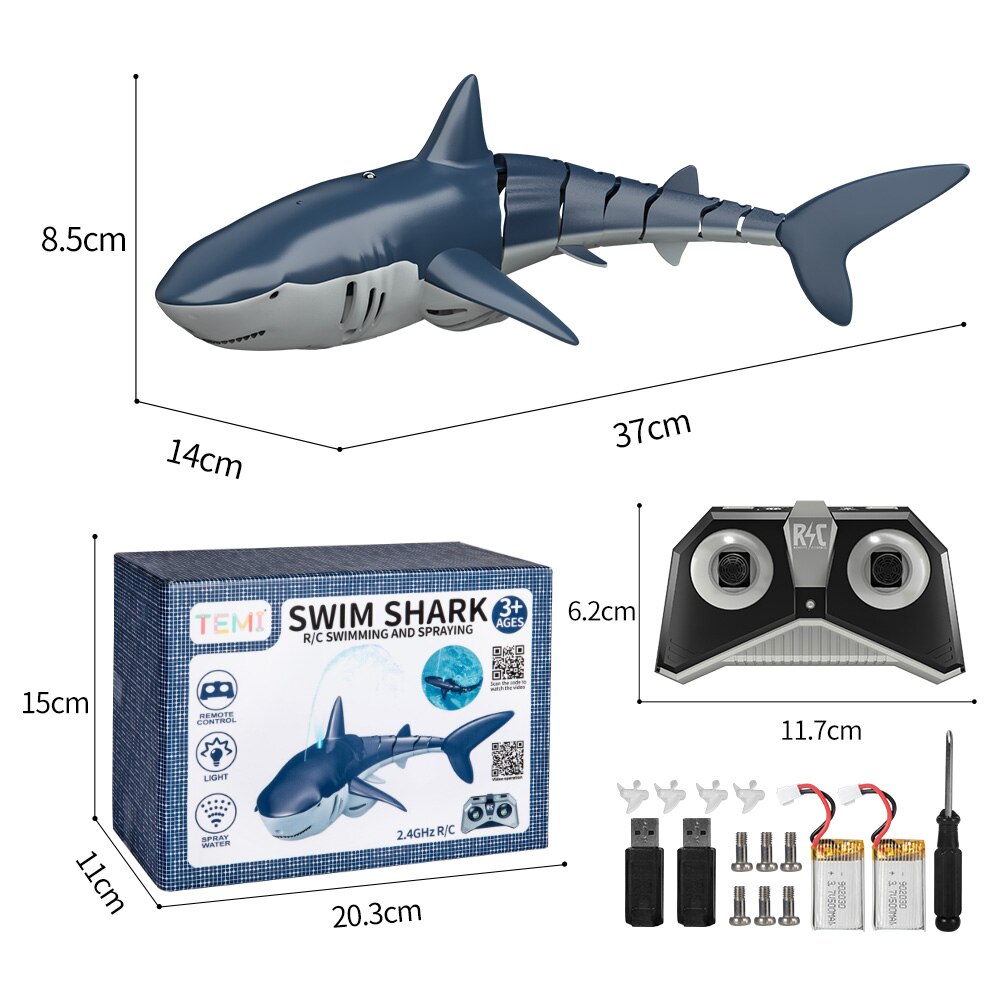 2.4G Remote Control Shark Toys Swimming Pool Bathr... – Vicedeal