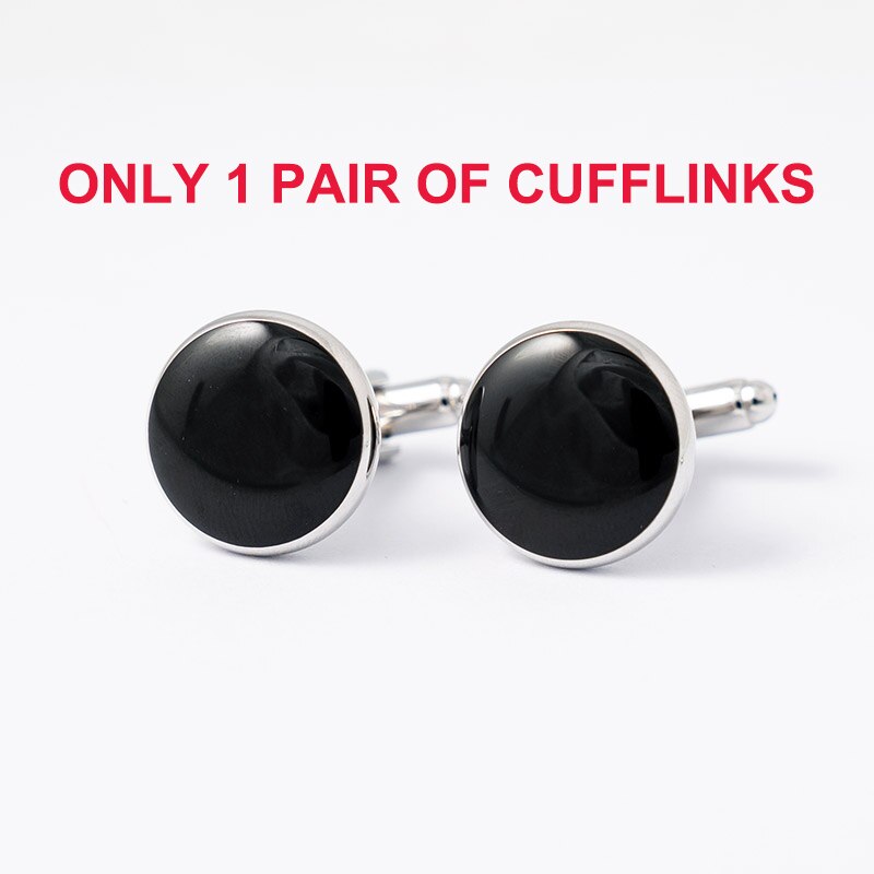 Classical Black Tuxedo Cufflinks and Studs Set wit... – Grandado