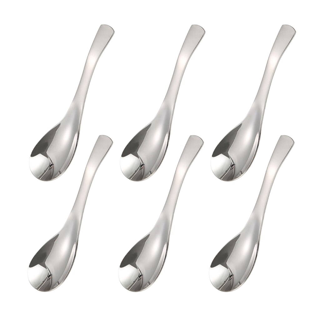 Stainless Steel Soup Spoon Smooth Safety Soup Scoo... – Grandado