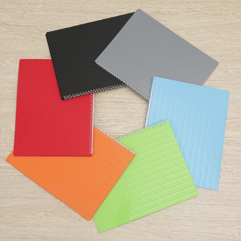 1PC A4 20/40 Pages Coil Booklet Folder 36-Holetran... – Grandado