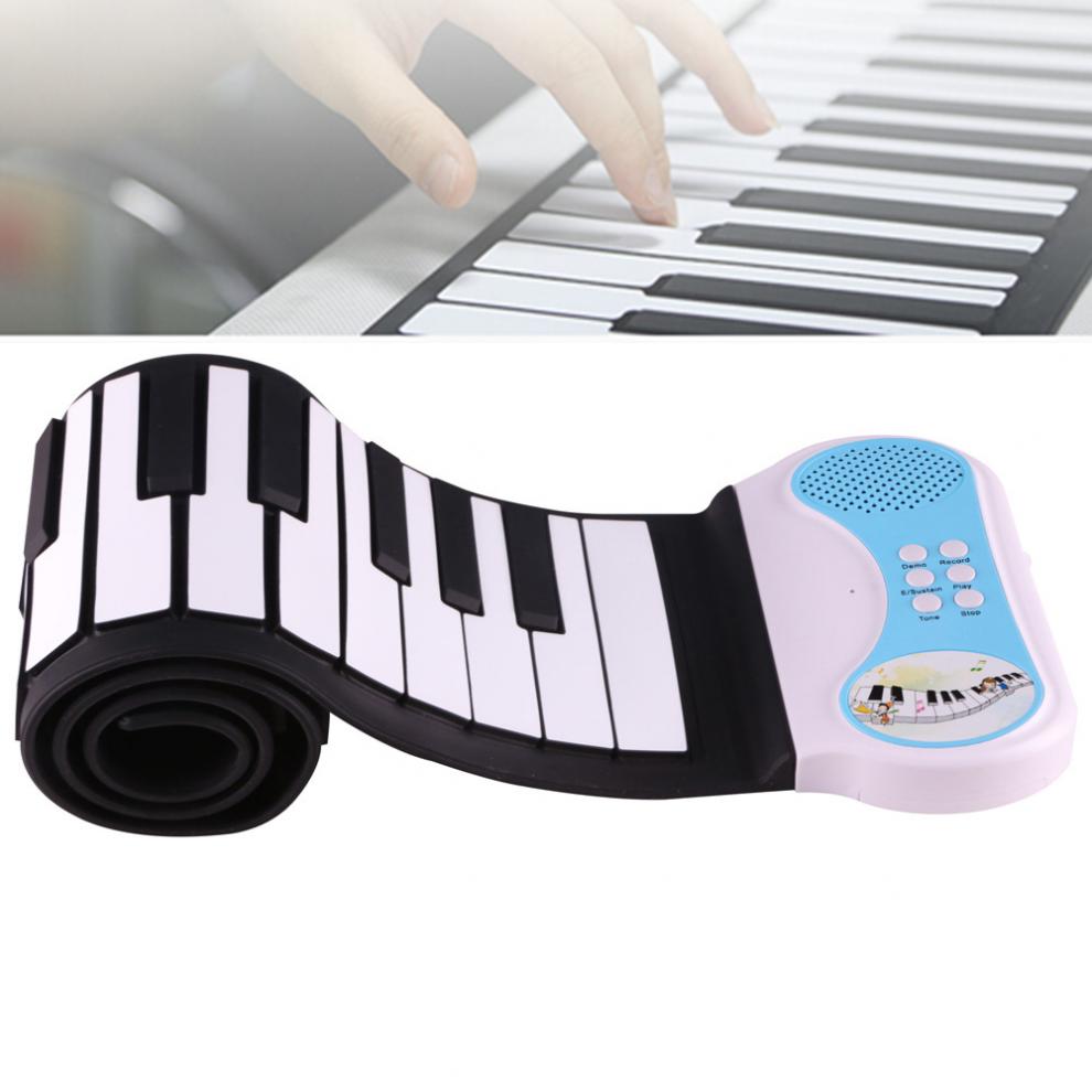 49 Keys Silicon Flexible Hand Roll Up Piano Electr... – Grandado