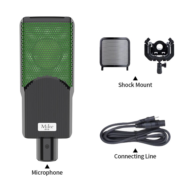 Condenser Microphone Large Diaphragm Microphone Fo... – Vicedeal