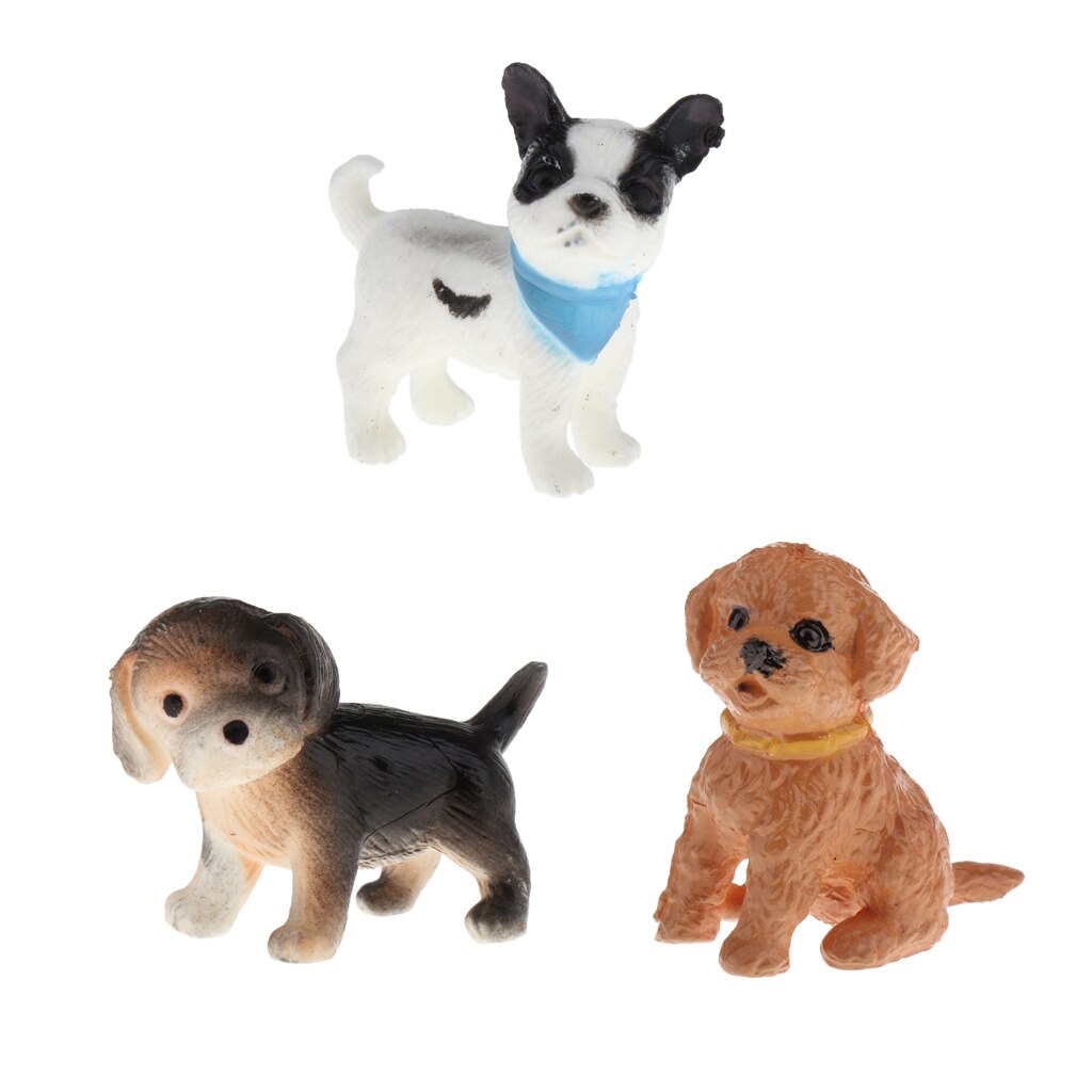 Dollhouse Miniatures Realistic Animal Pet Dog Figu... – Grandado