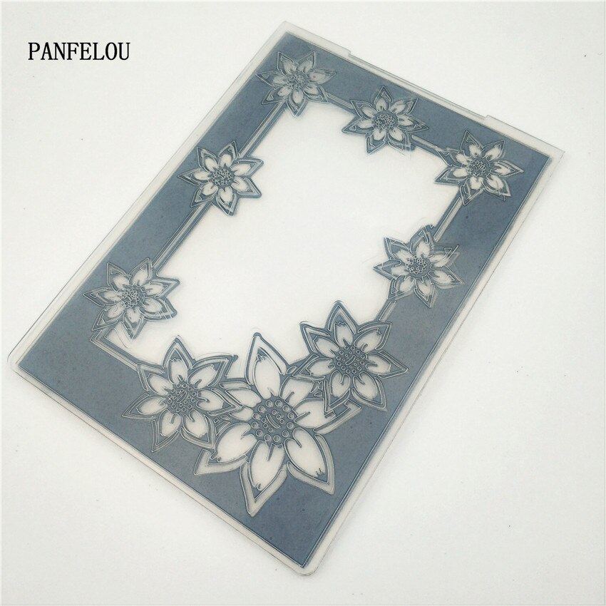PANFELOU Easter The flower border Embossing folder... – Grandado