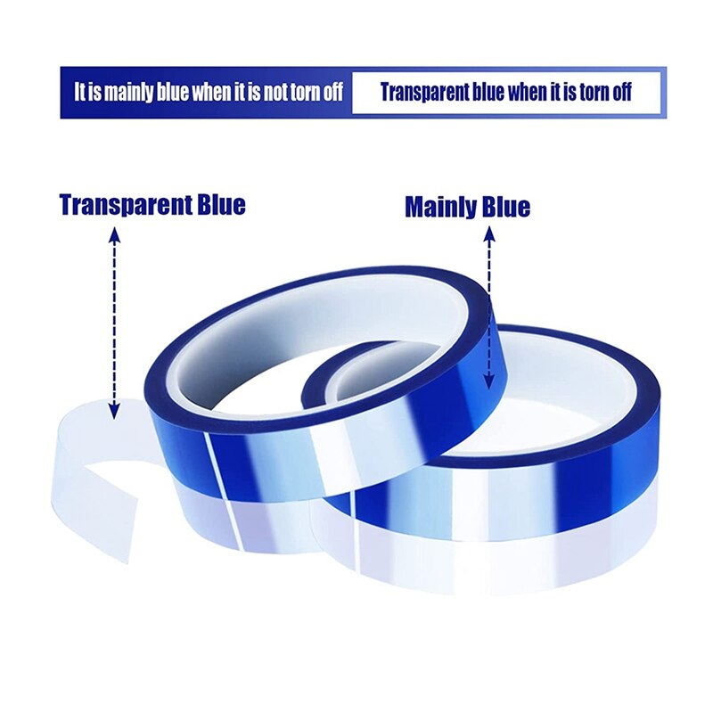 2 Rolls 20mmx33M(108Ft) Blue Heat Tape High Temper... – Grandado
