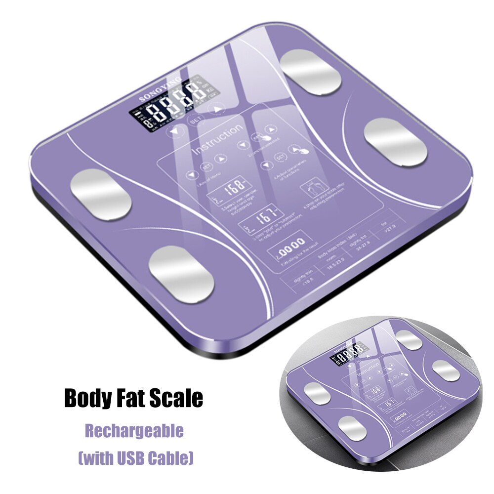 Weight Scale Body Fat Scale Floor Scientific Smart... – Grandado