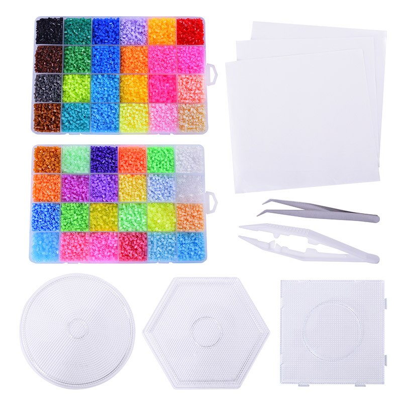 26000Pcs 2.6mm Hama Beads Kit 3D Puzzle 48Colors P... – Grandado