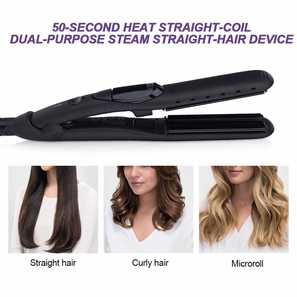 Hair Straightener Tourmaling Heating Plate Straigh... – Grandado