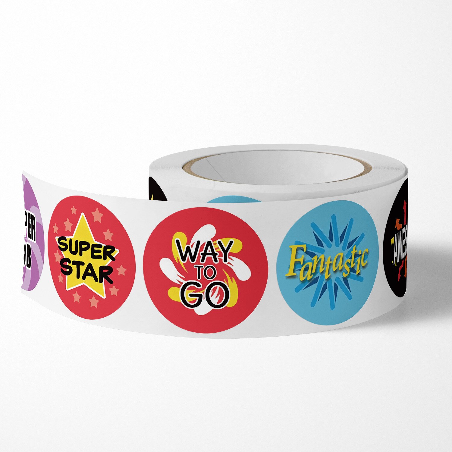 500pcs/roll 25mm Round Children Reward Stickers Sc... – Vicedeal