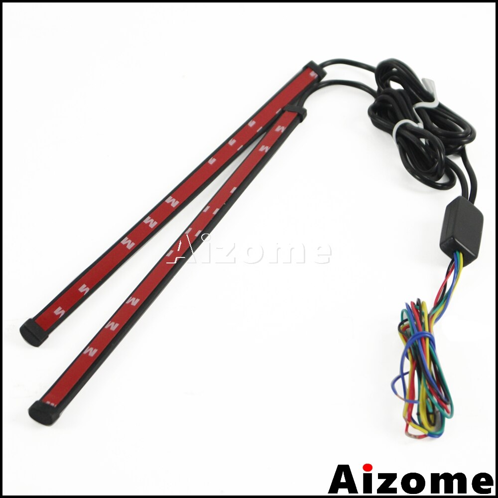 Car 29cm Sequential LED Strip Red Light Motorcycle... – Vicedeal